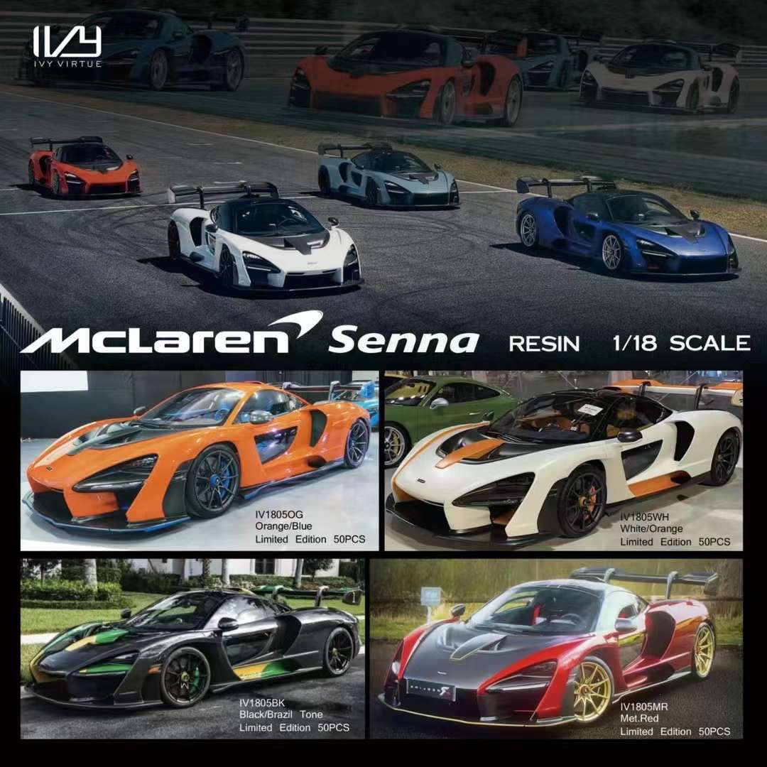 (Pre-Order) IVY Merit Models McLaren Senna 1/18 – IronCookie Diecasts